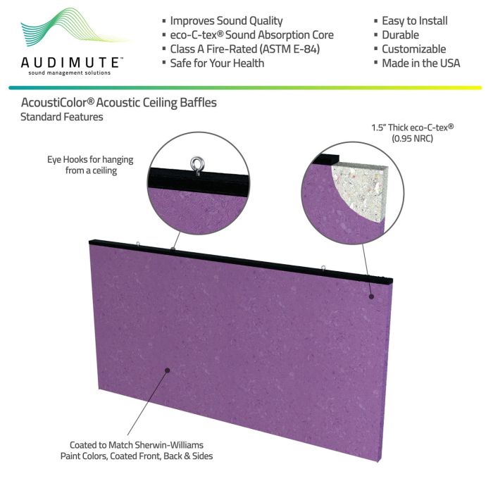 ceiling baffles sound absorption